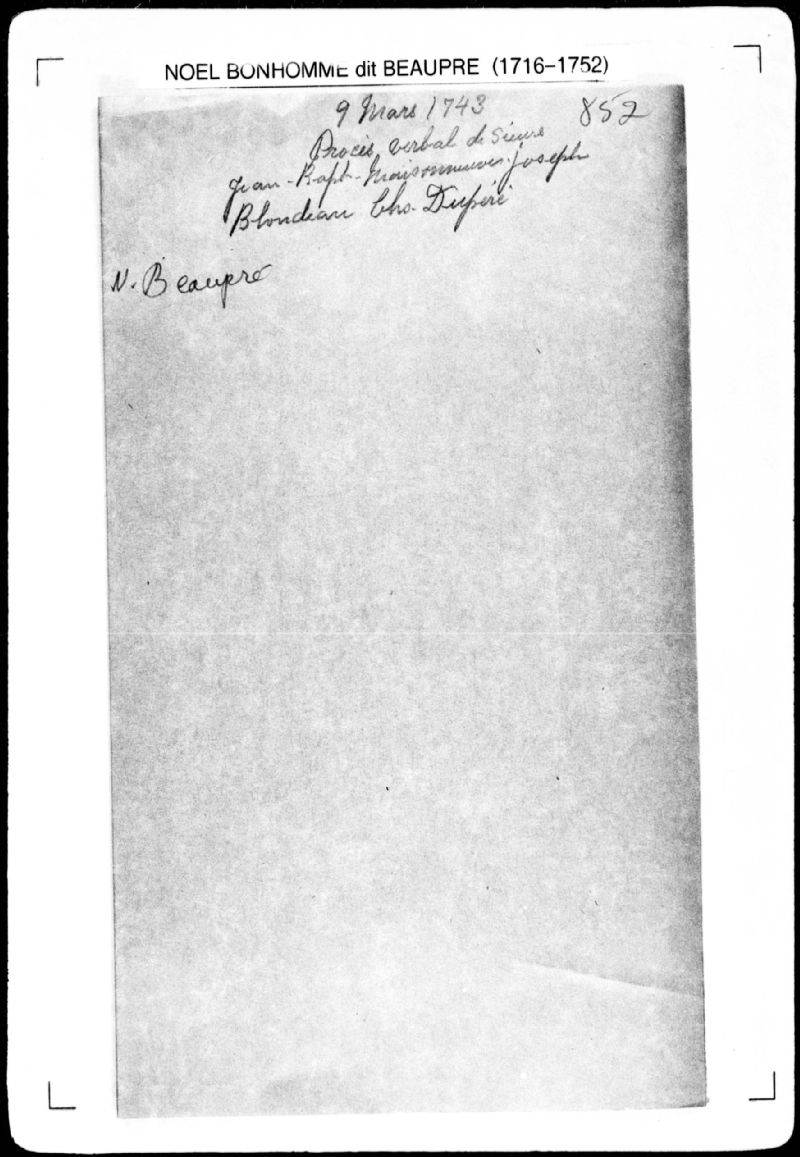 Procès-verbal de ligne et bornes séparant deux terres situées dans la ...