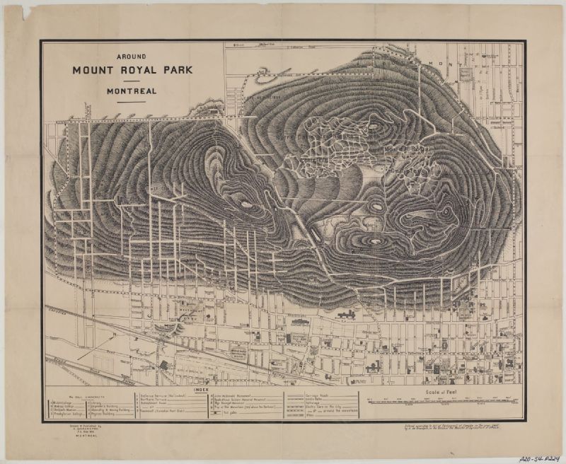 Around Mount Royal Park, Montreal | Advitam - Bibliothèque et Archives ...
